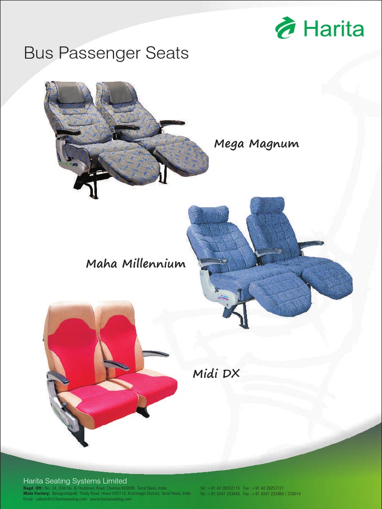 Harita Systems - Bus Seating | PDF | Seat Belt | Bus