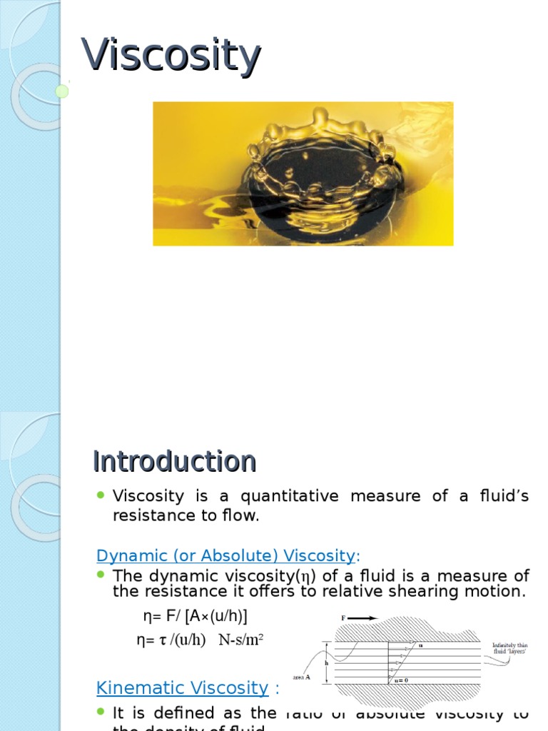 Viscosity | PDF | Viscosity | Shear Stress