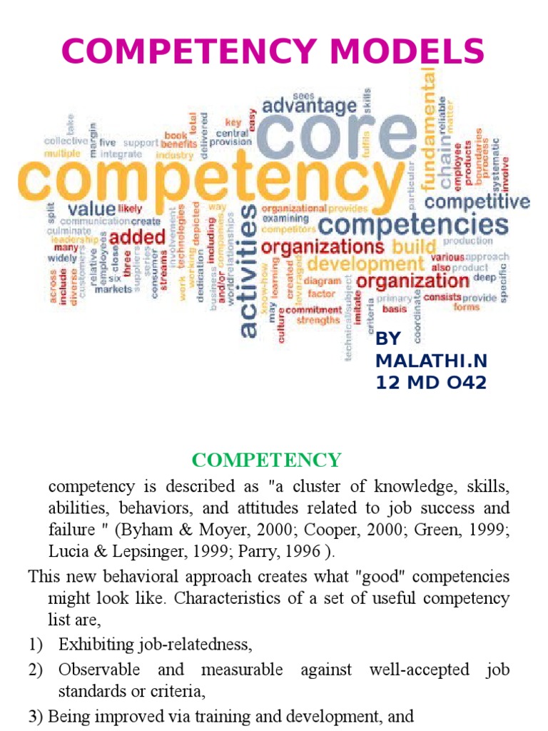 Competency Model - ENG | PDF | Competence (Human Resources) | Leadership
