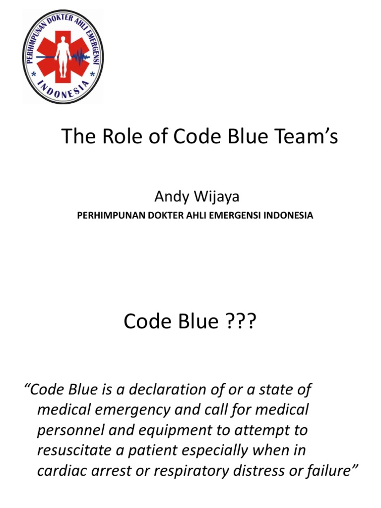 Role Out of Code Blue Team’s | Cardiopulmonary Resuscitation | Medicine