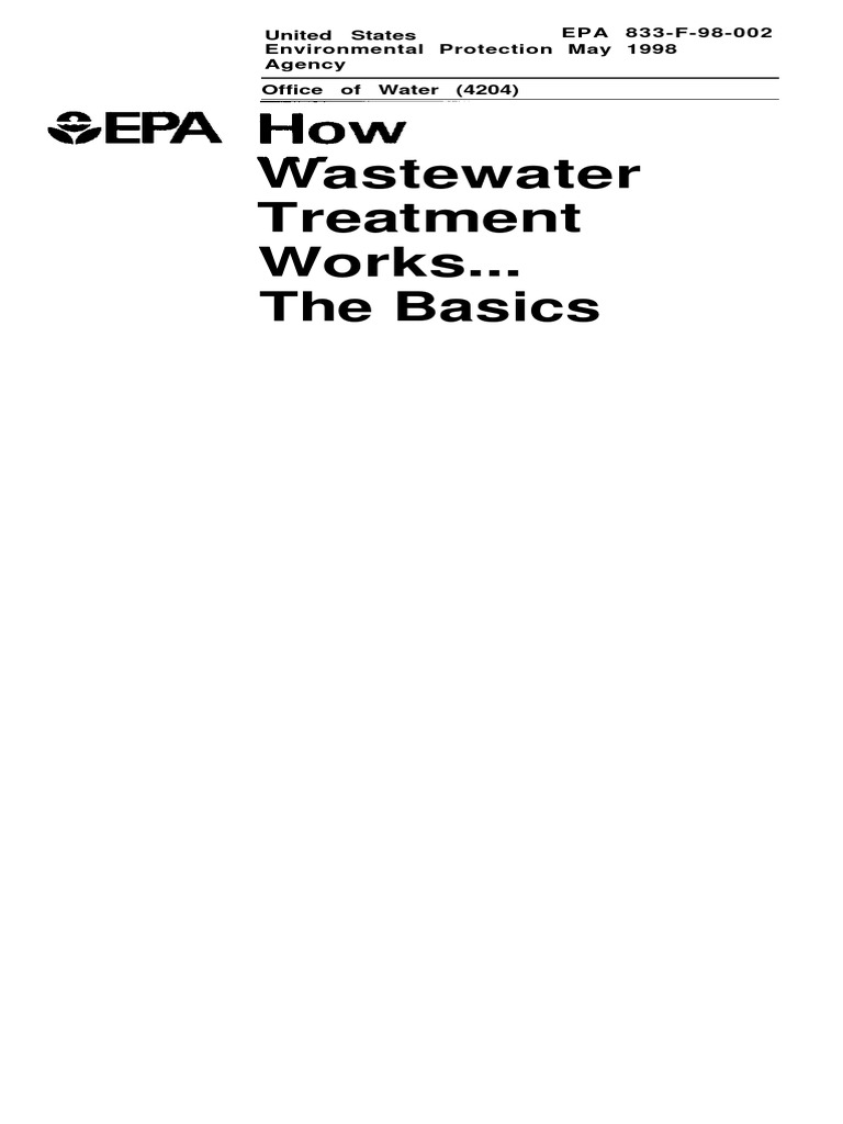 Wastewater Treatment Works... The Basics | PDF | Sewage Treatment ...