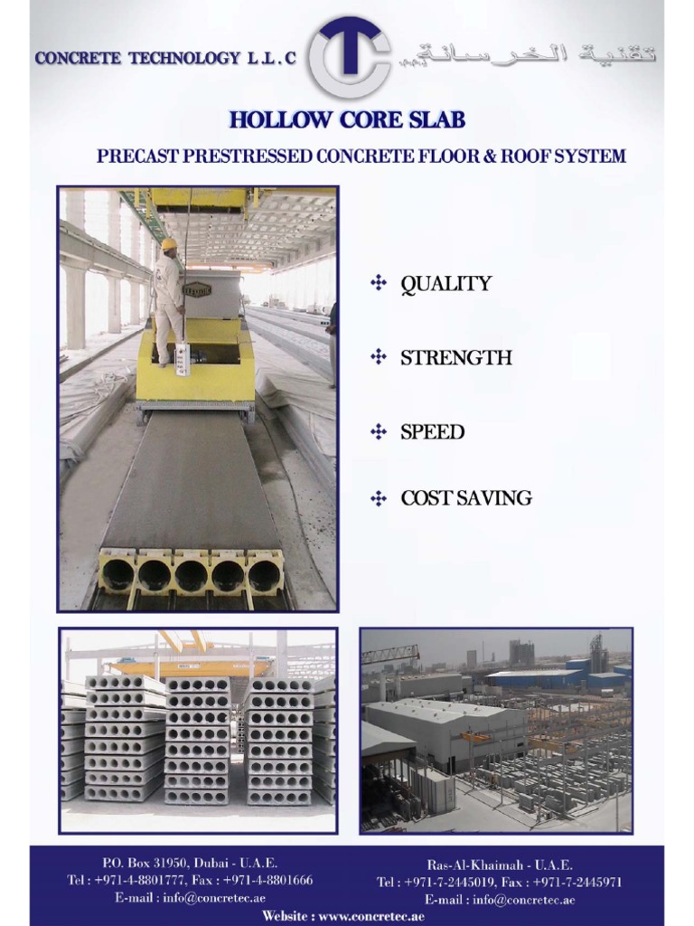 Hollowcore Slabs | PDF | Building Technology | Architectural Design
