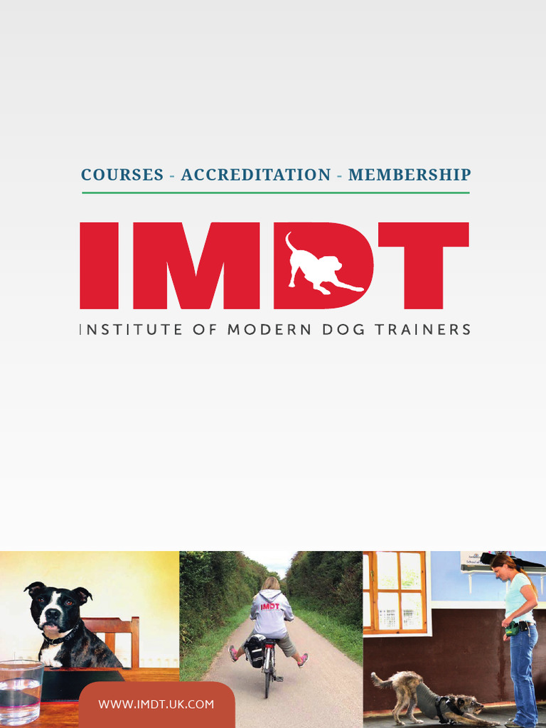Dog Trainer Courses and Accreditation | PDF | Dog Training | Dogs