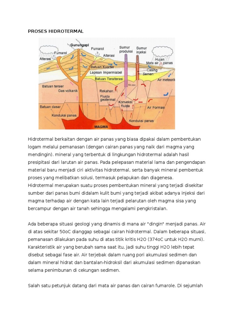 Proses Pembentukan Mineral Hidrotermal | PDF