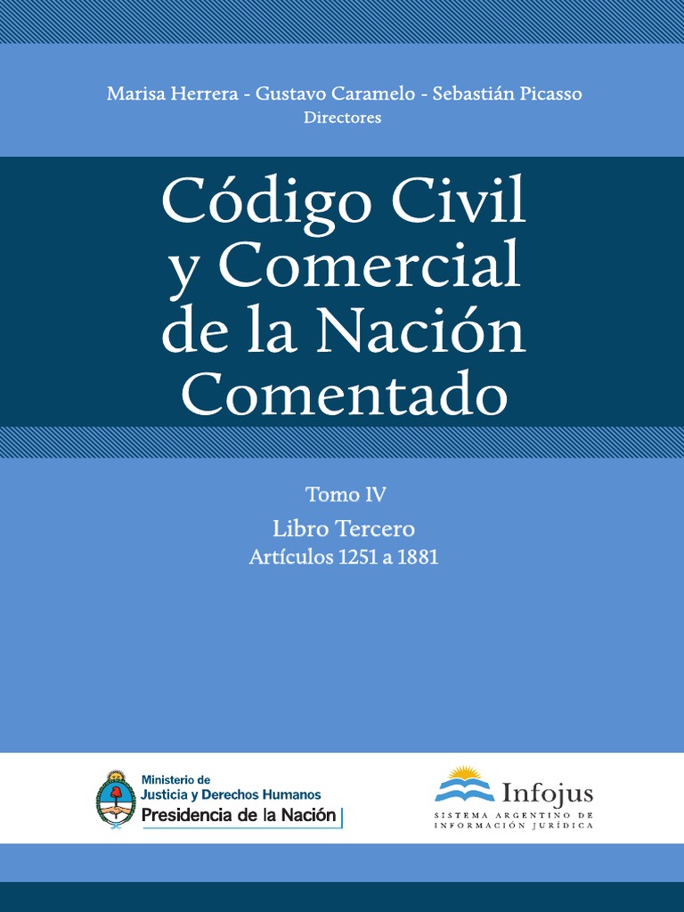 Código Civil y de Comercio (Comentado) - Tomo IV PDF | PDF | Información del gobierno | Derecho ...