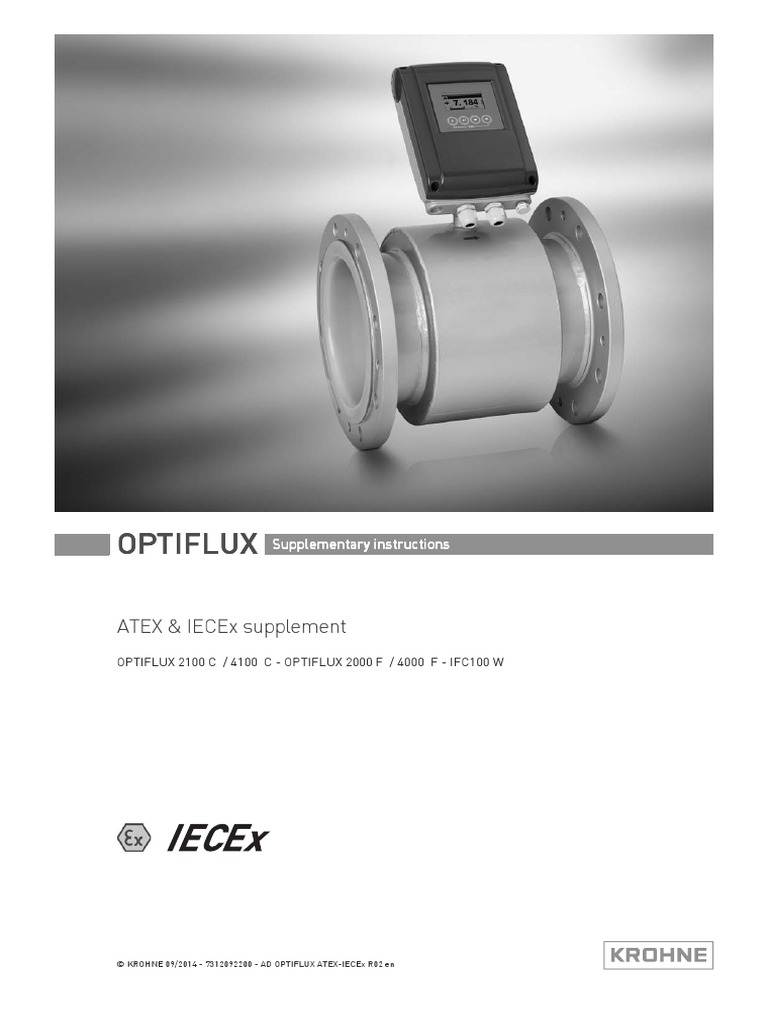 AD OPTIFLUX2000 4000 IFC100 ATEX-IECEx en 140916 7312092200 R02 | PDF ...