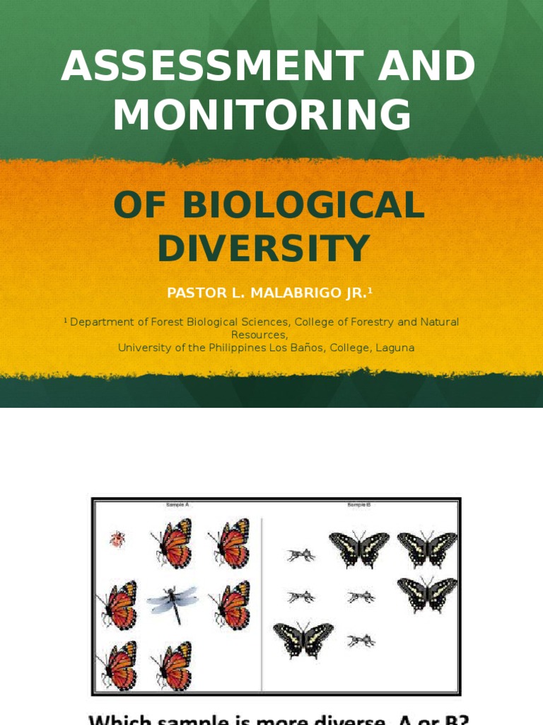 Lecture 4 Measuring Biodiversity | Biodiversity | Forests