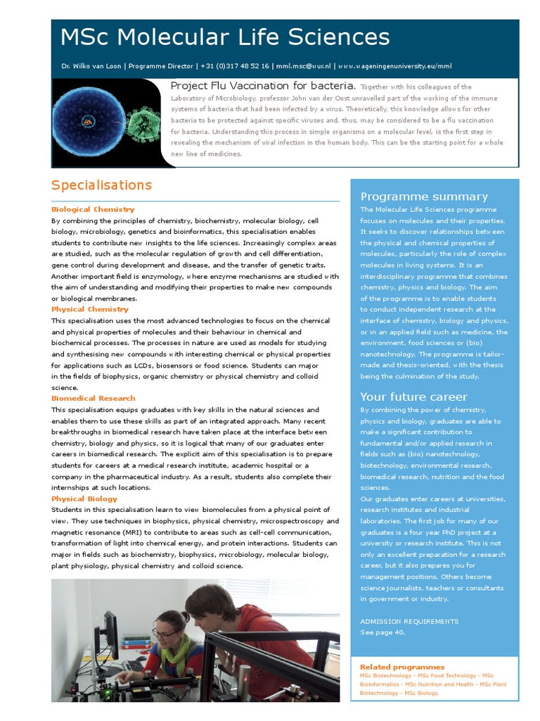 8bdcb1c8 314b 4e33 Bebe D3a91cf7d910 - MSC Molecular Life Sciences | PDF