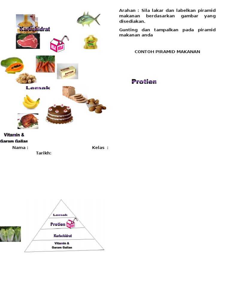 Latihan Piramid Makanan | PDF