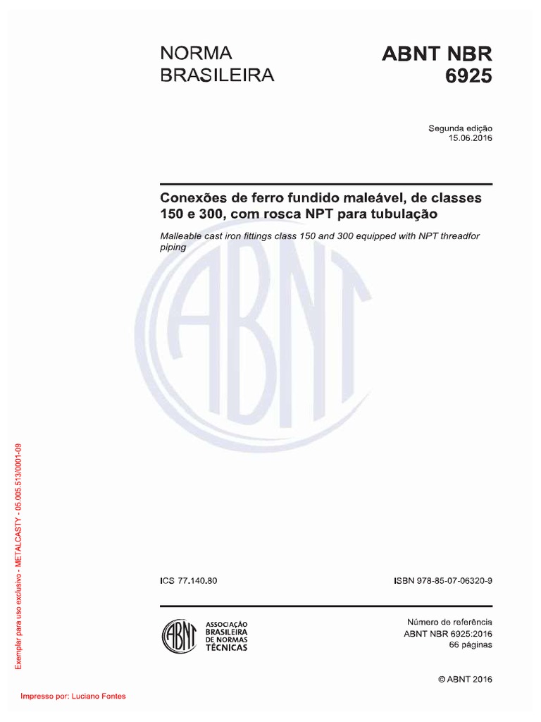 Abnt 6925 | PDF