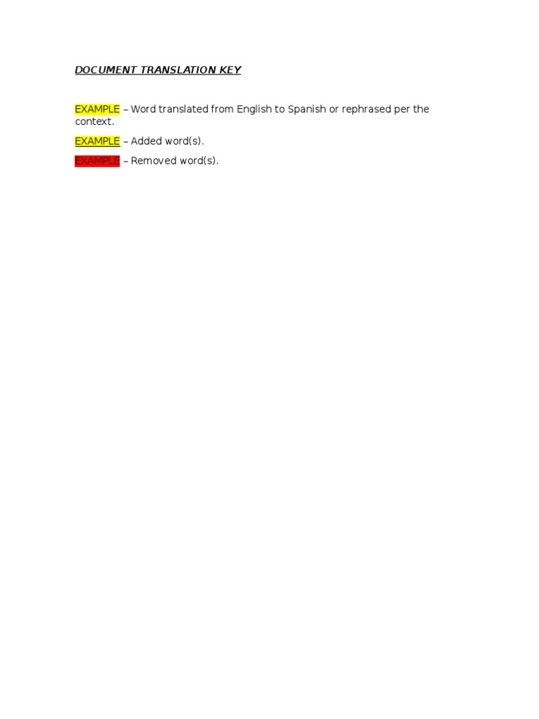 Document Translation Guidelines | PDF