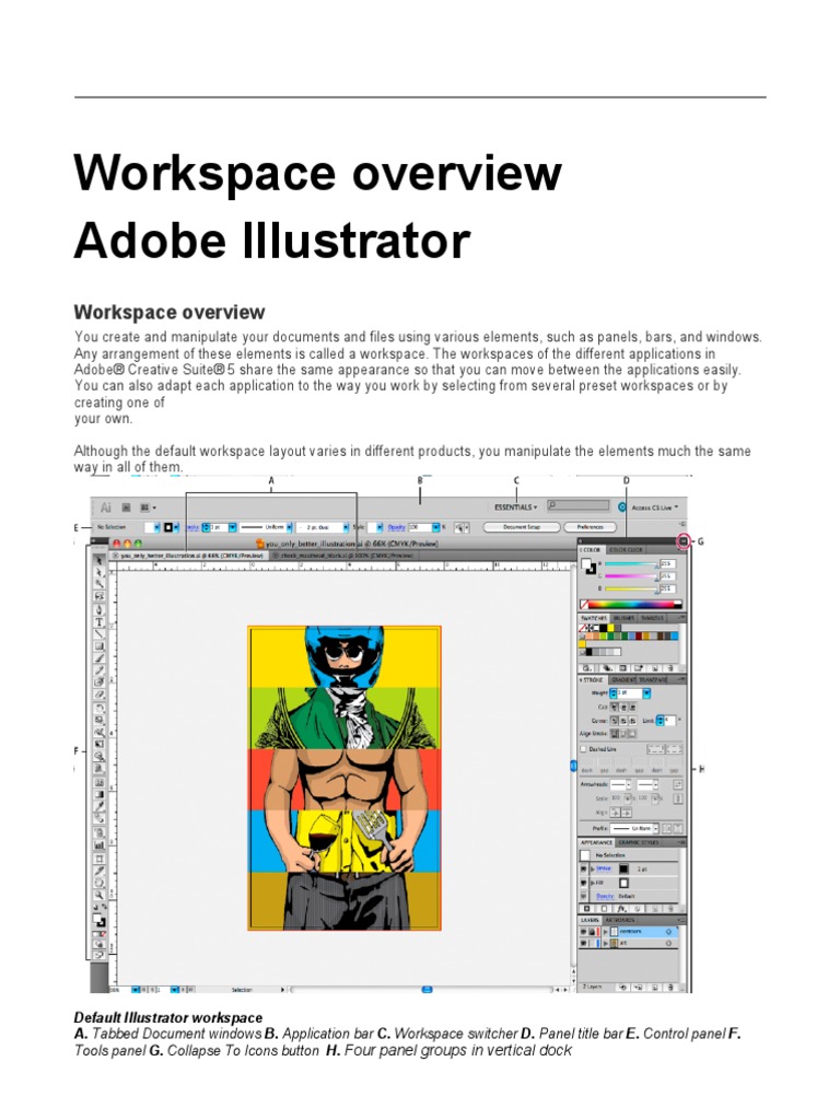 illustrator workspace overview | Adobe Illustrator | Adobe Photoshop