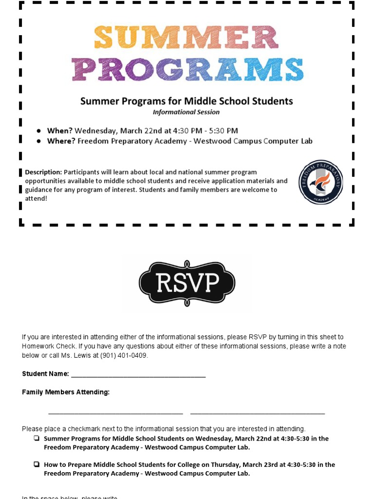 Summer Programs Flier | PDF