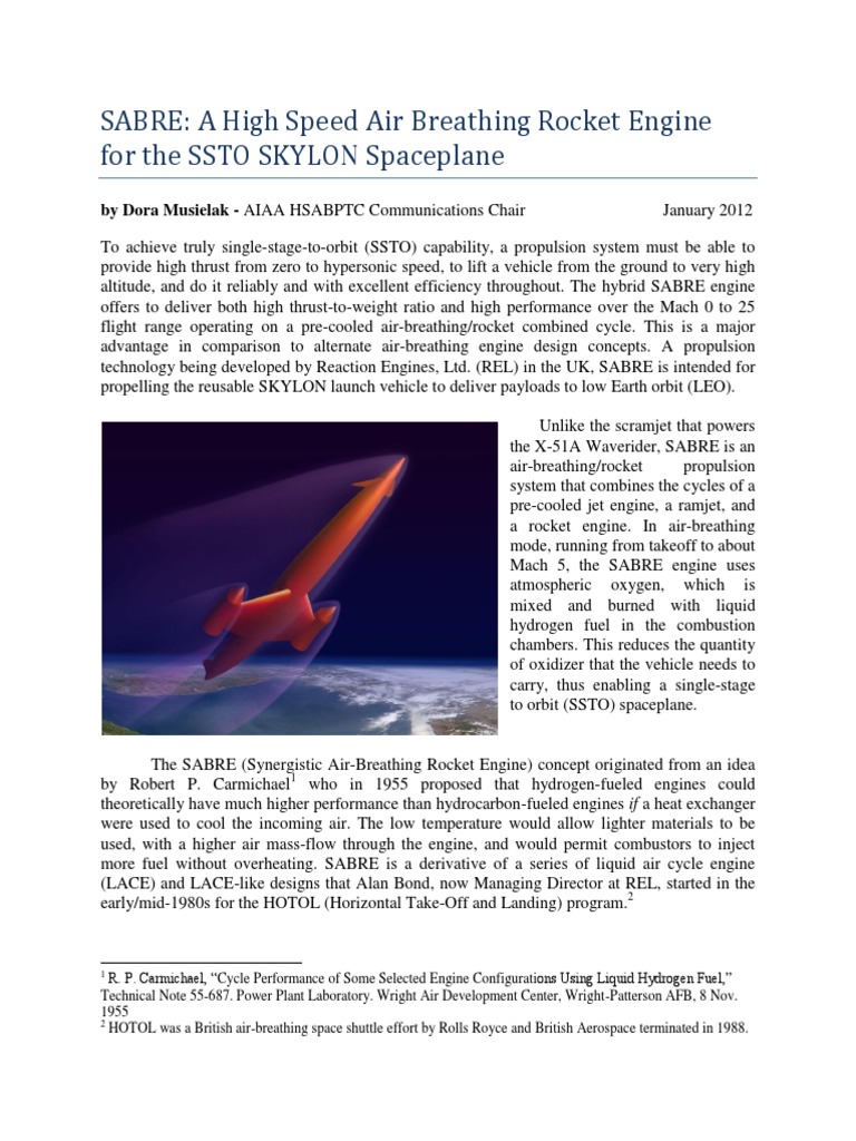 Skylon Spaceplane | PDF | Rocket | Flight