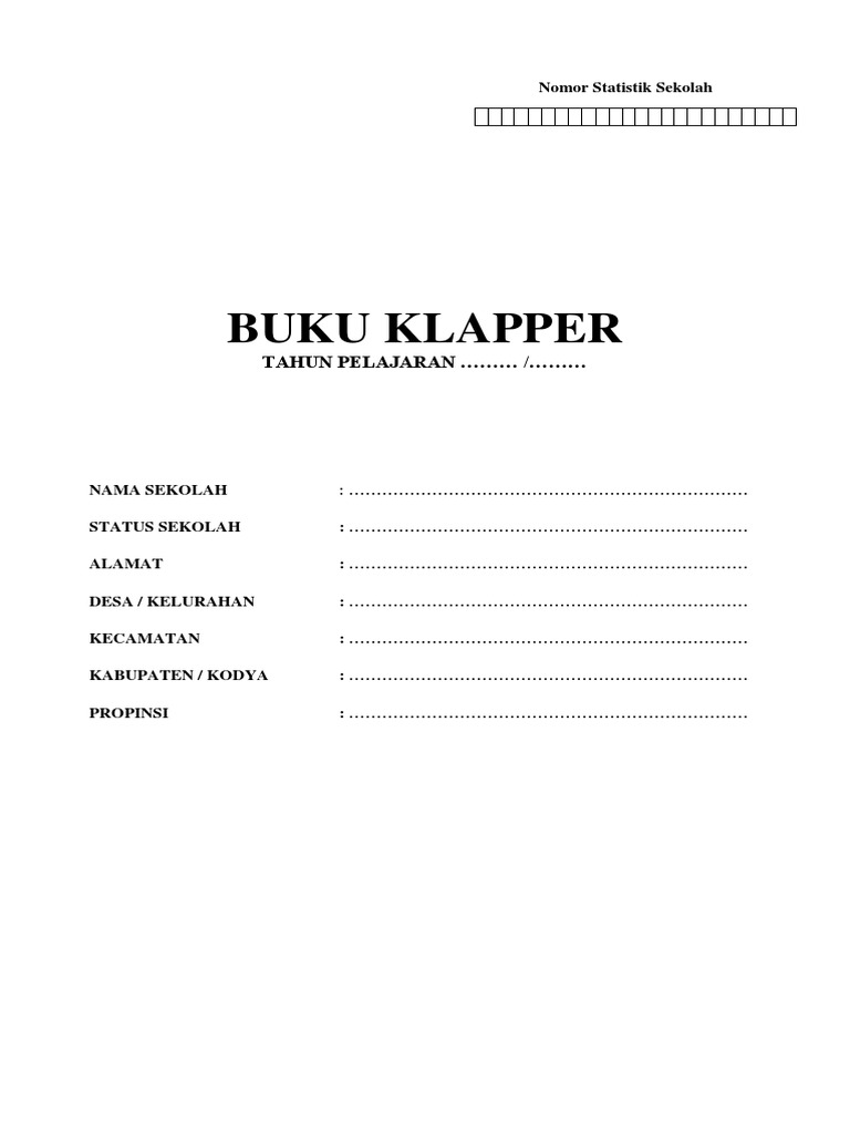 Buku Klapper | PDF