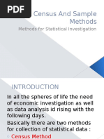 Census and Sample Methods PDF | PDF | Census | Sampling (Statistics)