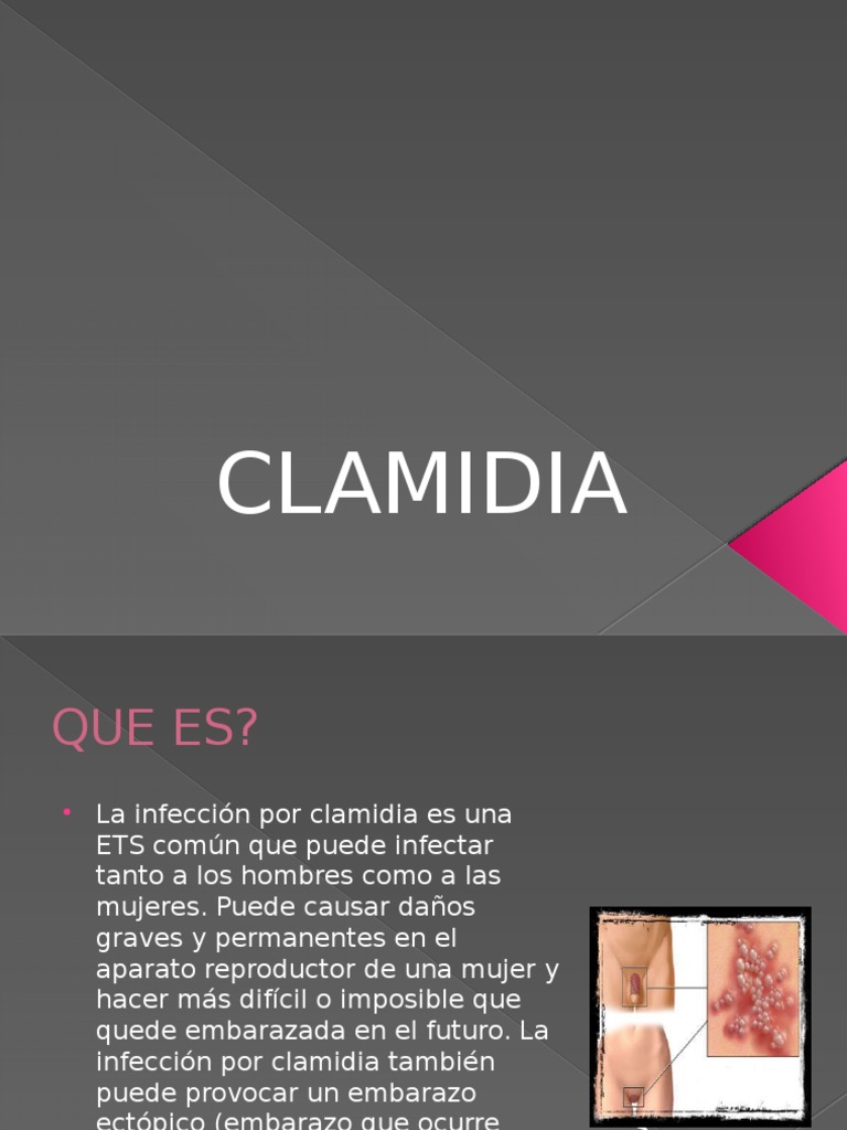 Clamidia | PDF | Infección transmitida sexualmente | El embarazo