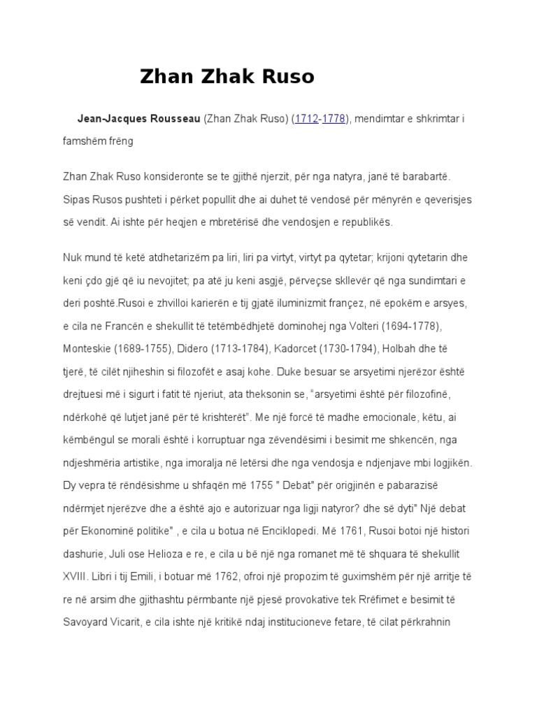 Zhan Zhak Ruso | PDF