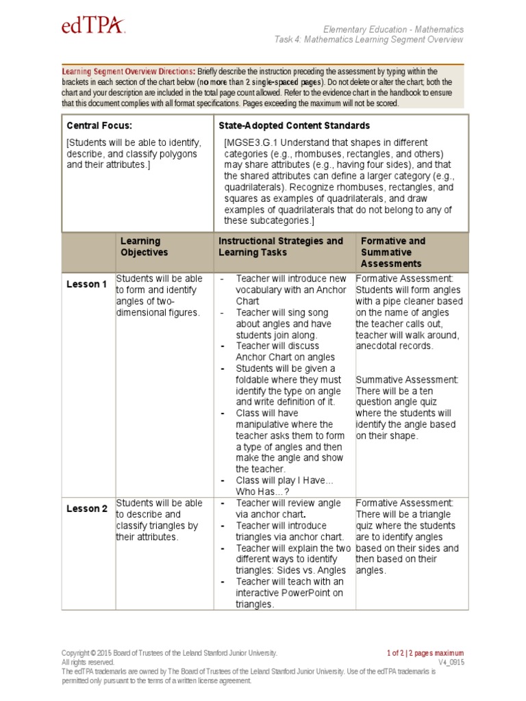 learning segment overview template | Behavior Modification | Cognition