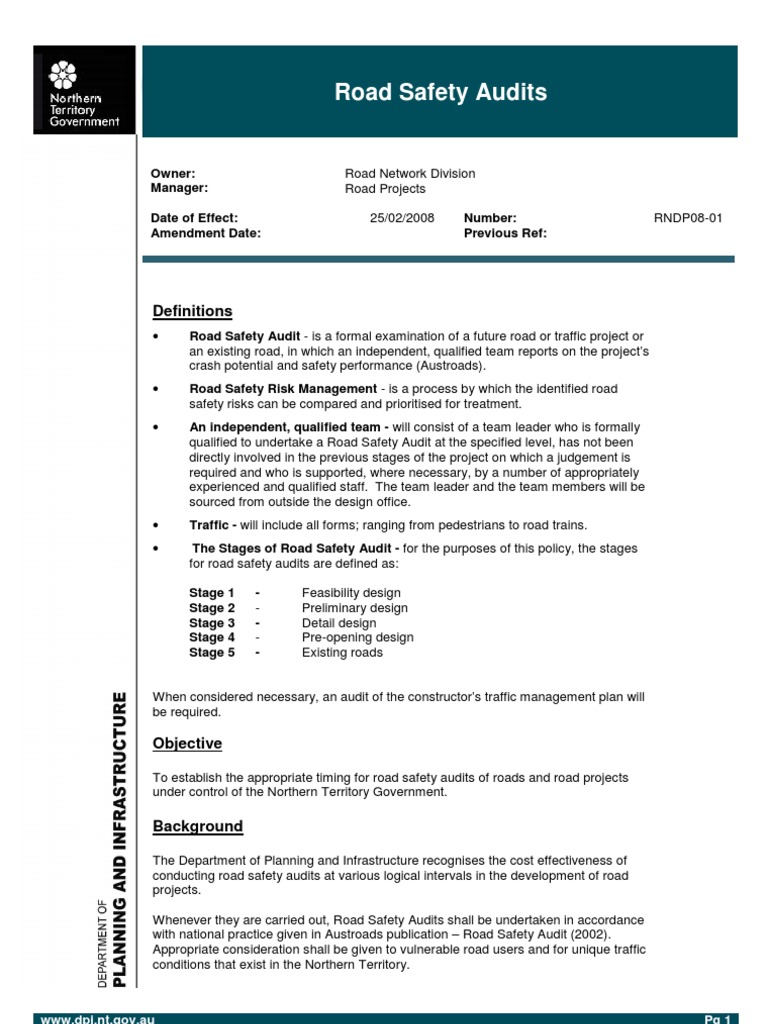 Safety Audits | PDF | Audit | Road