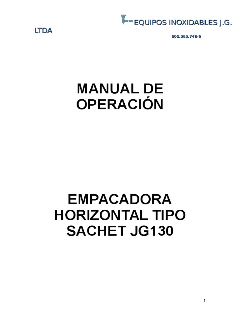 Manual Sachet Jg110 | PDF | Tornillo | Ingeniería mecánica
