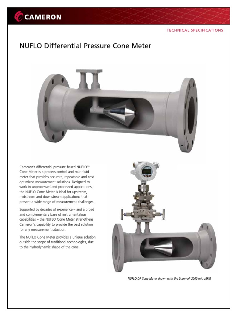Nuflo DP Cone Meter | Pipe (Fluid Conveyance) | Pressure Measurement