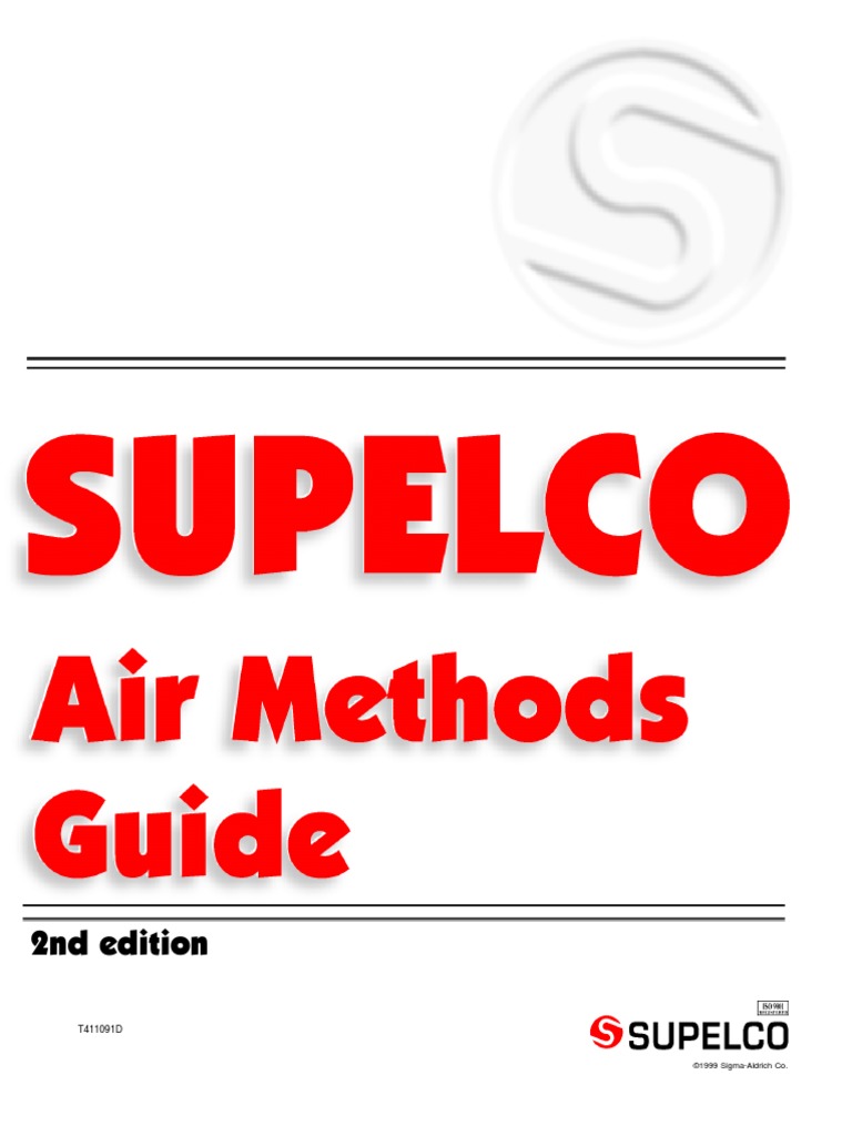 Supelco Air Methods Guide | PDF | Gas Chromatography | Spectroscopy