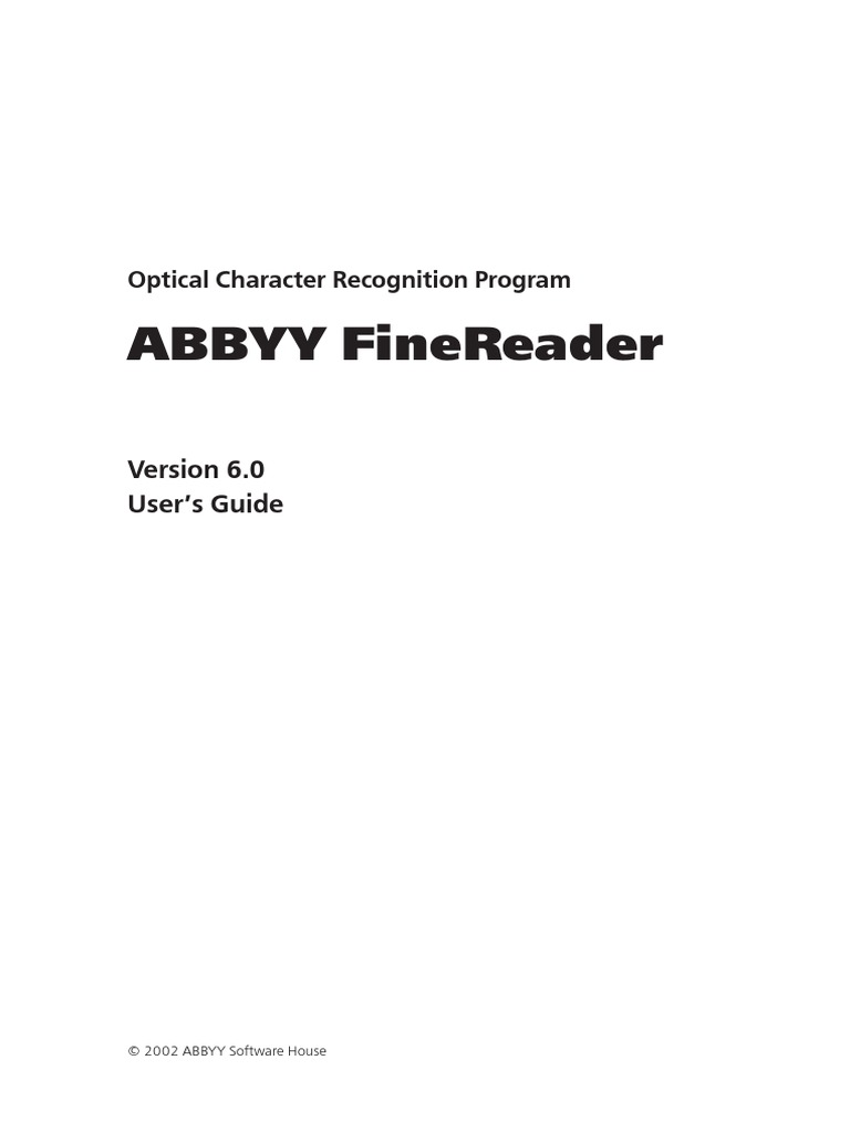 Abbyy Guide English | PDF | Optical Character Recognition | Image Scanner