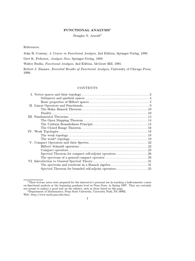 Functional PDF | PDF | Basis (Linear Algebra) | Banach Space