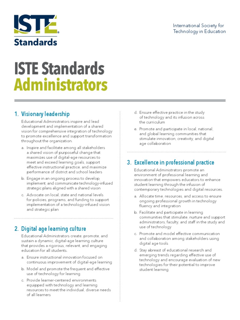 20-14 Iste Standards-A PDF | PDF | Collaboration | Learning