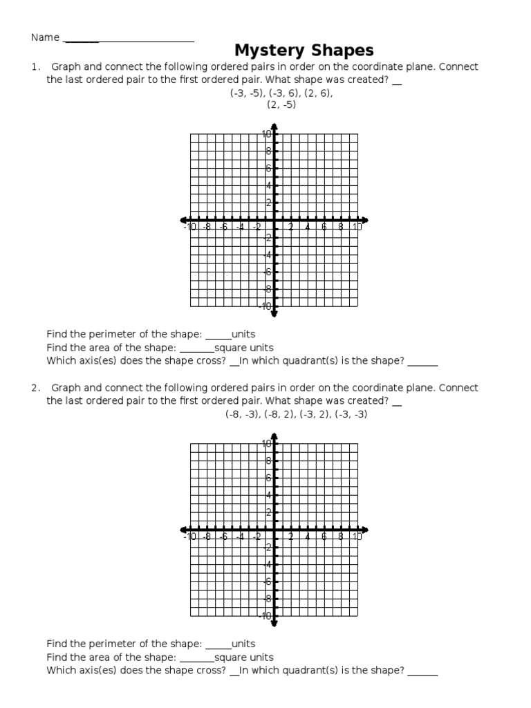 Mystery Shapes Task | PDF
