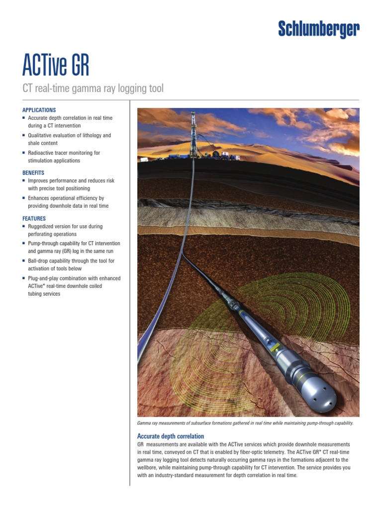 Active GR: CT Real-Time Gamma Ray Logging Tool | PDF | Nature