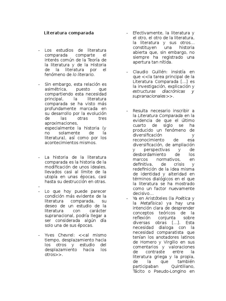 Literatura Comparada | PDF | Intertextualidad | Autor