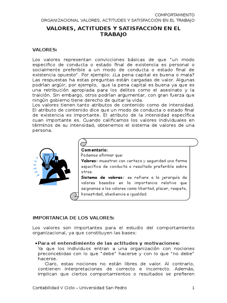 Actitud Laboral | PDF | Actitud (psicología) | Comportamiento