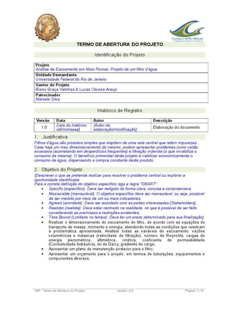 Modelo de TAP | PDF | Mecânica dos fluidos | Física Aplicada e Interdisciplinar