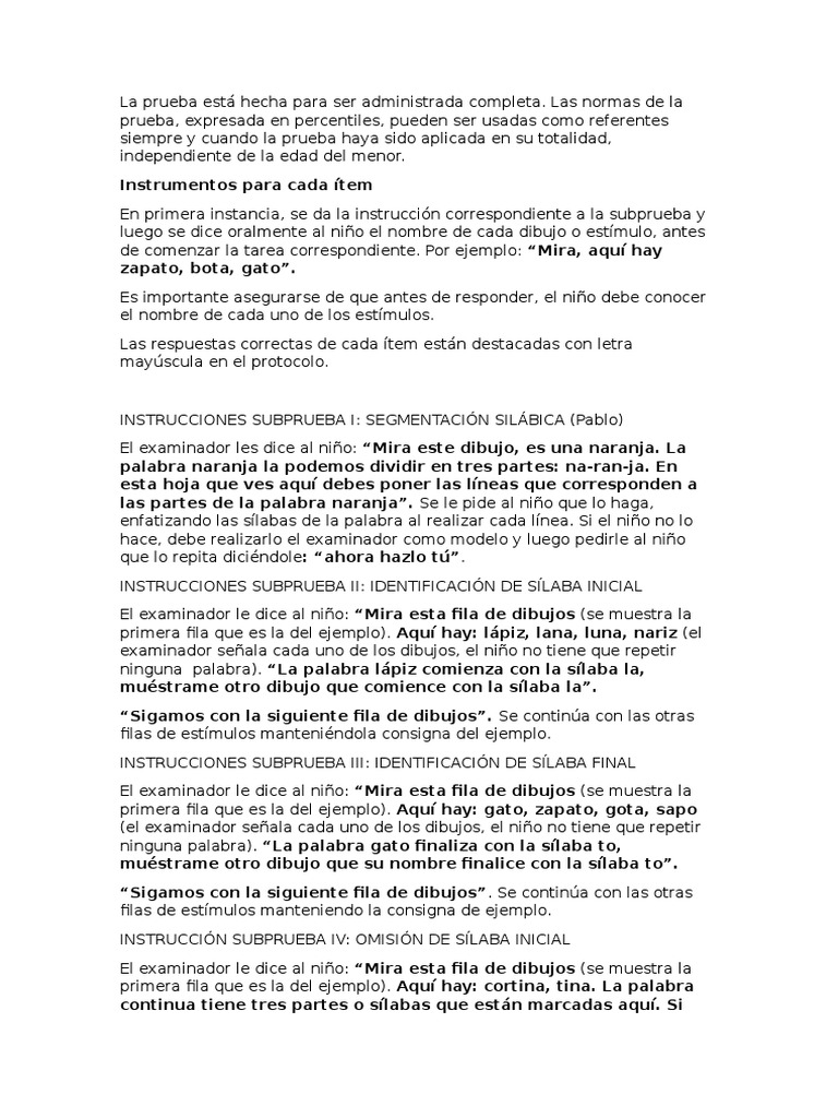 Instrucciones PECFO | PDF | Palabra