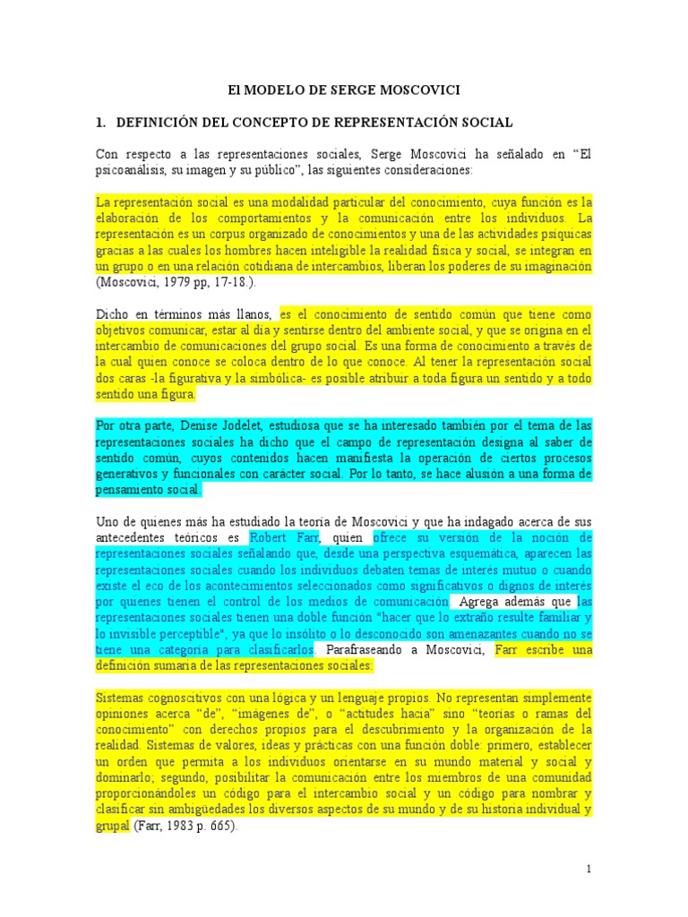 Serge Moscovici | Ciencia | Conocimiento
