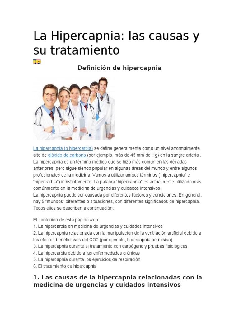 La Hipercapnia | PDF | Asma | Sistema respiratorio