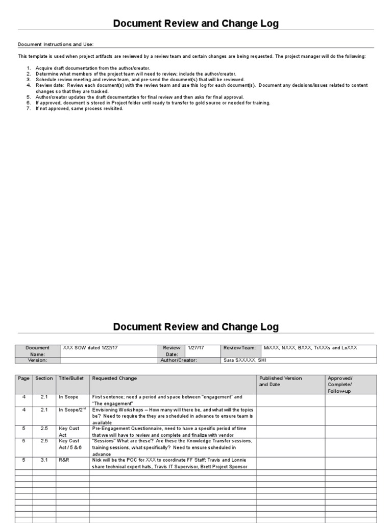Document Review Process Template | PDF | Computing | Computing And ...