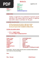 Simple Biodata Format | PDF