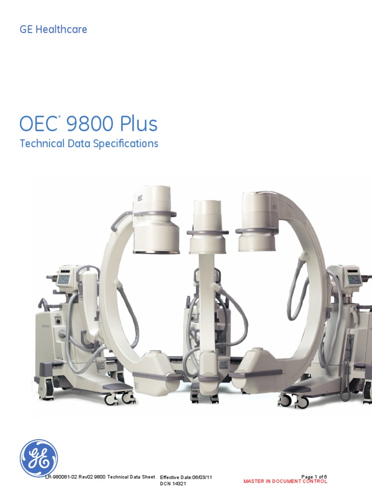 OEC 9800+ Specifications | PDF | Disk Storage | General Electric