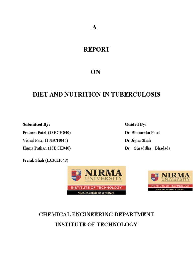 Diet and Nutrition in Tuberculosis | PDF | Tuberculosis | Malnutrition