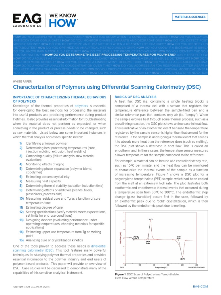 White Paper Characterization of Polymers Using Differential Scanning ...