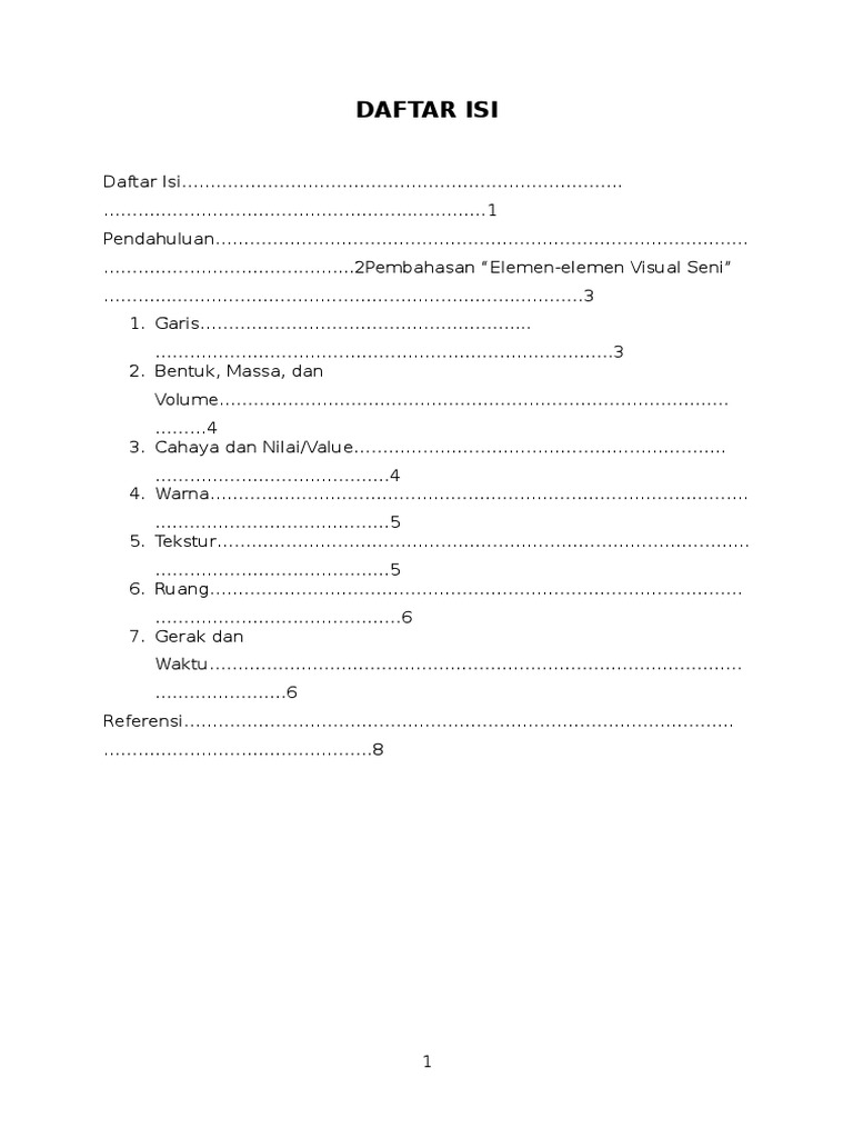 Elemen Visual Seni | PDF