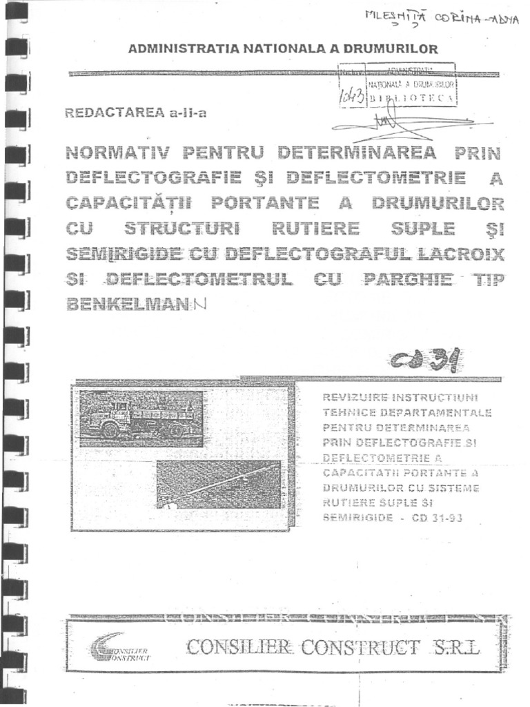 CD-31-2002 Normativ Capacitate Portanta PDF | PDF