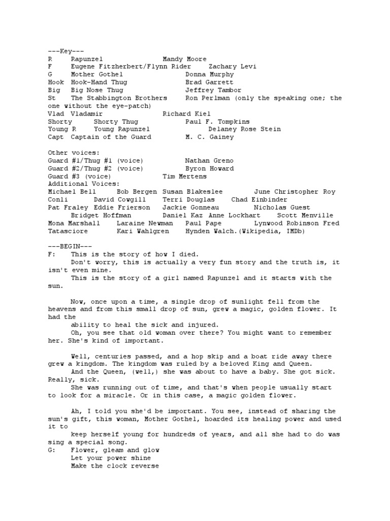 213024233-Script-for-Tangled.pdf | Leisure