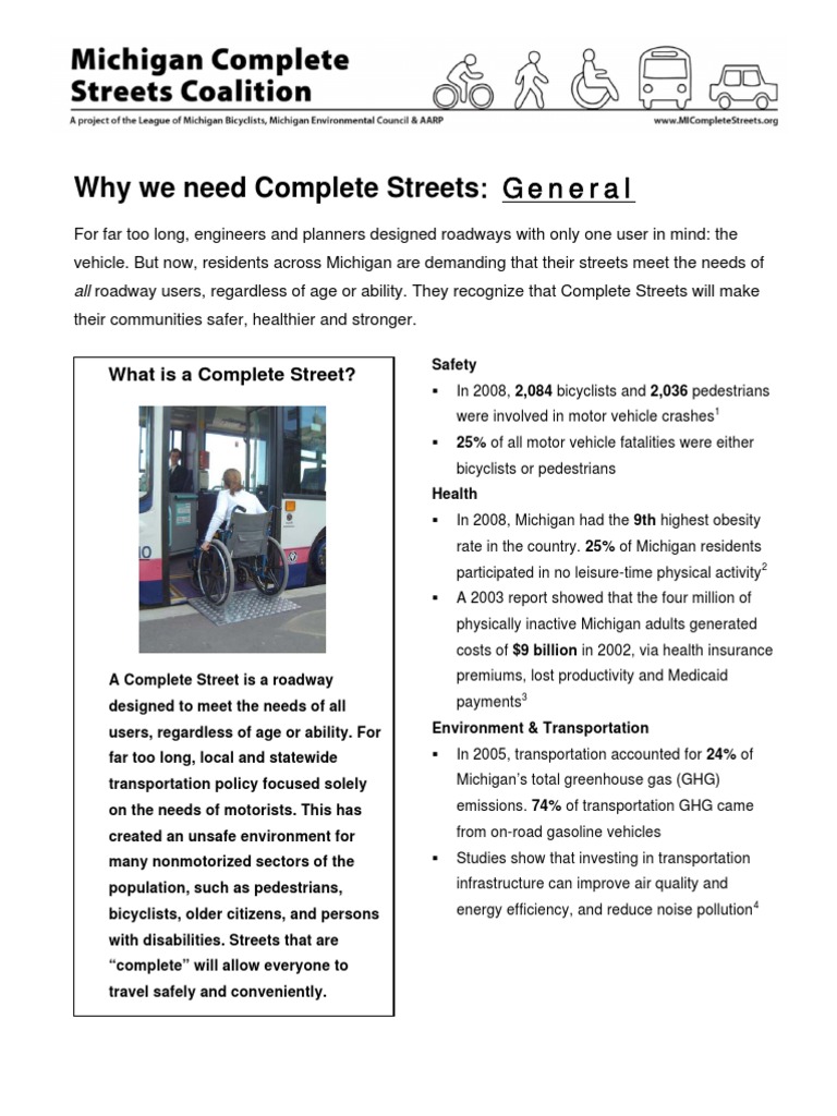 Complete Streets: A Safer Future for All | PDF | Land Transport | Transport