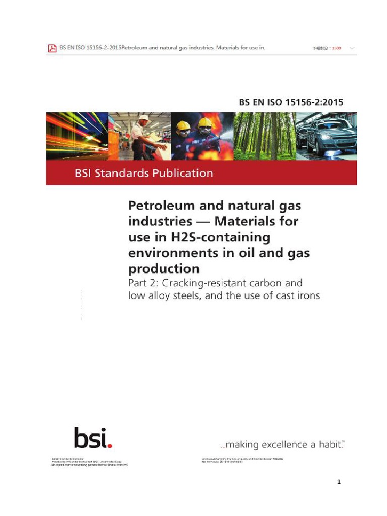 Normes ISO 15156-2 et PDF associé | PDF