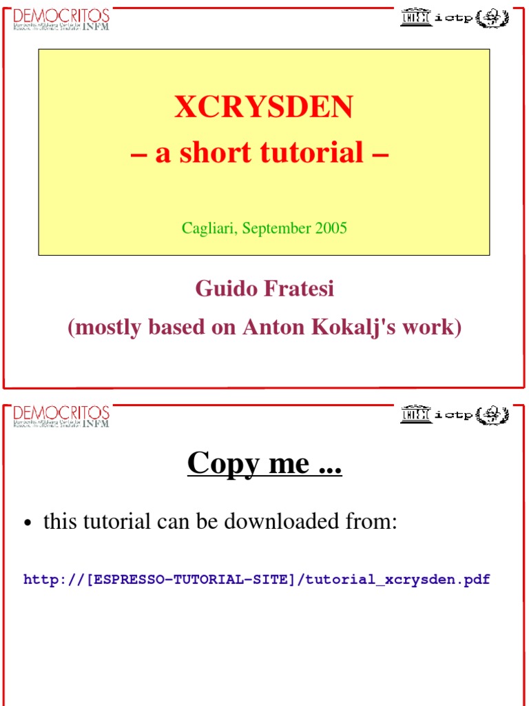 Xcrysden PDF | Download Free PDF | Areas Of Computer Science | System Software
