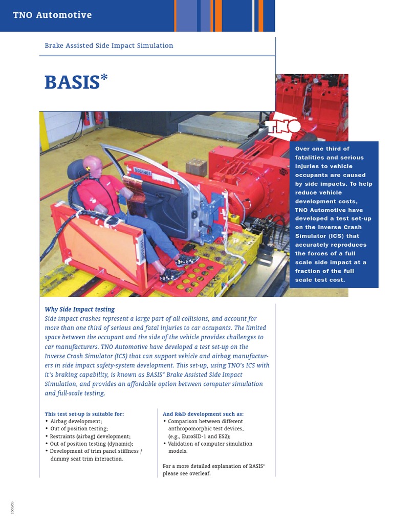 Basis : TNO Automotive | PDF | Airbag | Simulation